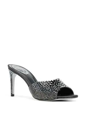 Rene Caovilla Crystal-embellished Leather Sandals