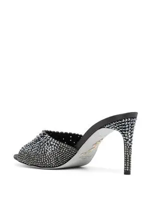 Rene Caovilla Crystal-embellished Leather Sandals
