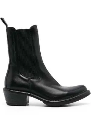 Moma Pointed-toe Leather Ankle Boots