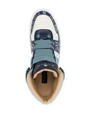 Philipp Plein Paisley-print Hi-top Sneakers
