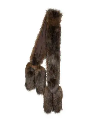 Moschino Detahcable-detail Faux-fur Scarf