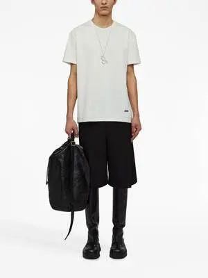 JIL SANDER Logo-plaque Cotton T-shirt - White