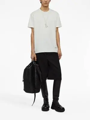 JIL SANDER Logo-plaque Cotton T-shirt - White