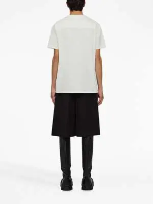 JIL SANDER Logo-plaque Cotton T-shirt - White