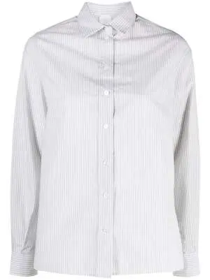 Eleventy Long-sleeve Striped Shirt