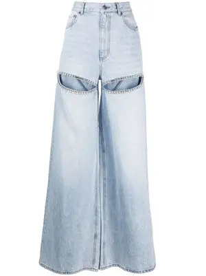 AREA Wide-leg Jeans