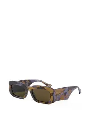 Gucci Graphic-print Rectangular Sunglasses