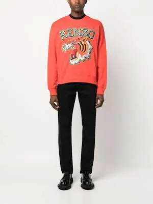 Kenzo Logo Patch Straight-leg Jeans