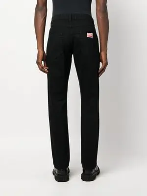 Kenzo Logo Patch Straight-leg Jeans