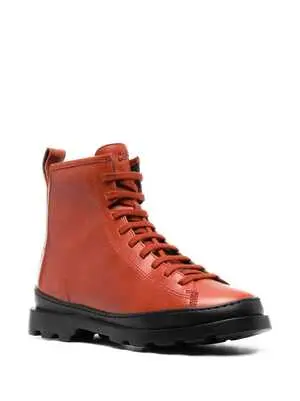 Camper Brutus Lace-up Ankle Boots - Orange
