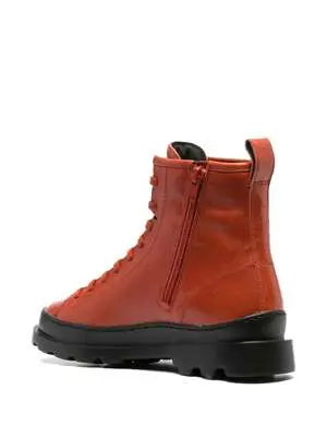 Camper Brutus Lace-up Ankle Boots - Orange