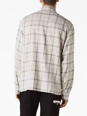 Palm Angels Logo-embroidered Plaid Cotton Shirt