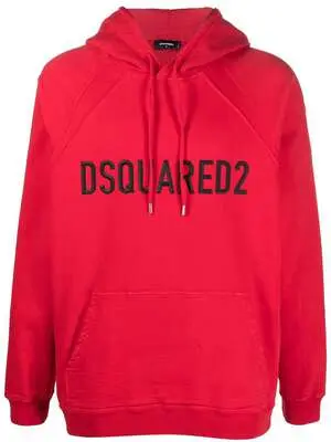 Dsquared2 Raised-logo Drawstring Hoodie