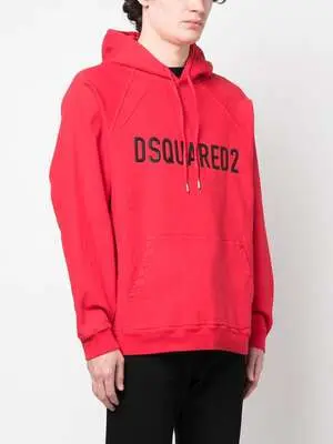 Dsquared2 Raised-logo Drawstring Hoodie