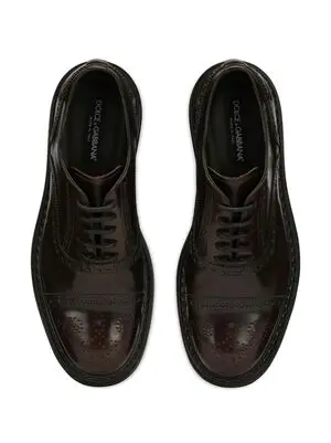 Dolce & Gabbana Francesina Leather Derby Shoes