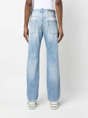 Dsquared2 Light-wash Straight-leg Jeans