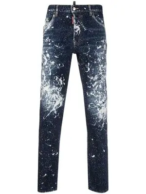 Dsquared2 Paint Splatter Skinny Jeans