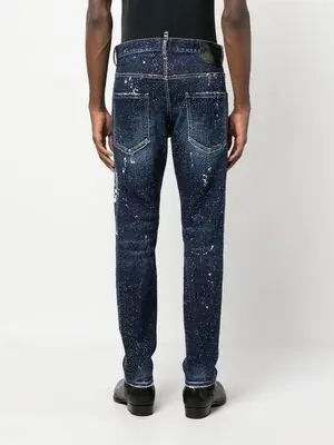 Dsquared2 Paint Splatter Skinny Jeans