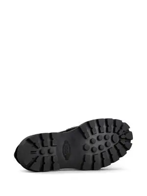 TOD'S Gomma Pesante Leather Loafers - Black
