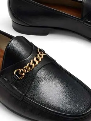 TOM FORD Chain-link Leather Loafers