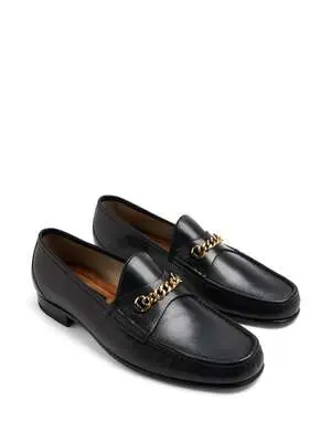 TOM FORD Chain-link Leather Loafers