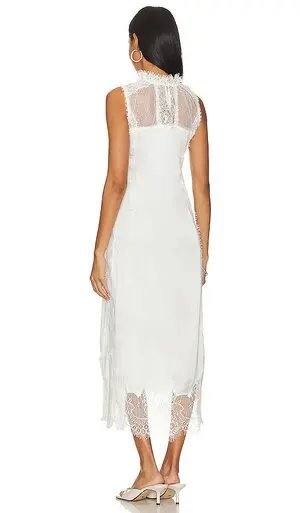 images of white lace dresses Good Life Lace Maxi Dress in White