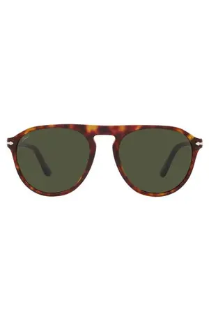Persol 55mm Pilot Sunglasses - Havana