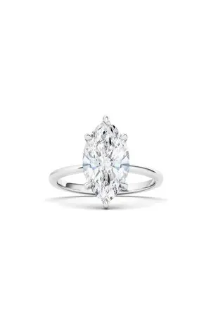 HAUTECARAT Marquise Cut Lab Created Diamond Ring - 2.00 Ctw 18k White Gold
