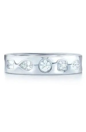 Kwiat Multi Shape Diamond Band Ring - White Gold