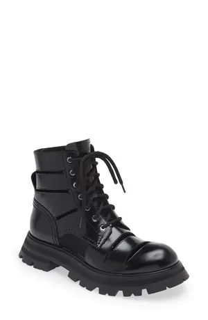 Alexander McQueen Wander Slash Combat Boot
