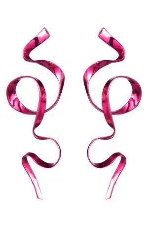 STERLING KING Sterling King Allegro Ribbon Drop Earrings