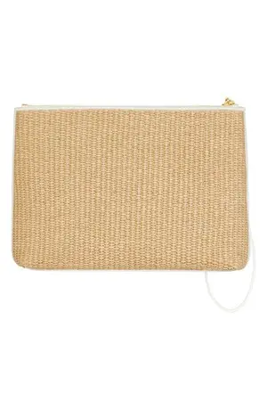 Givenchy Large Woven Raffia Pouch