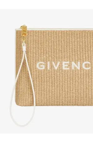 Givenchy Large Woven Raffia Pouch