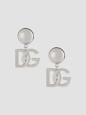 Dolce & Gabbana Dg Essentials Goldtone Drop Earrings - Silver