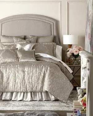 AUSTIN HORN COLLECTION Symphony Bed Skirt - Grey