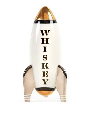 Jonathan Adler Whiskey Rocket Decanter - White/black