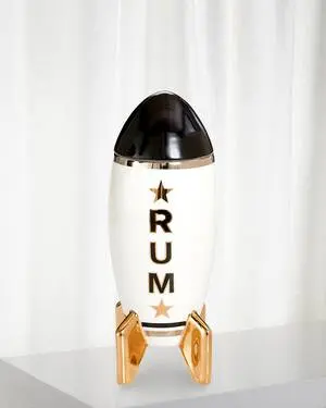 Jonathan Adler Rocket Decanter Rum - White