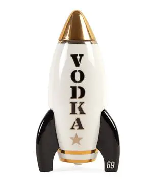 Jonathan Adler Vodka Rocket Decanter - White/black