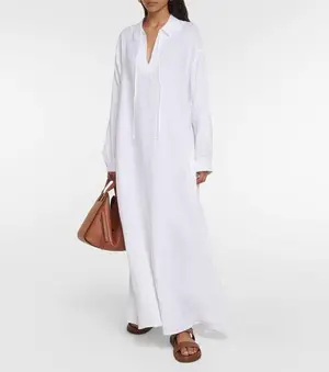 Asceno Linen Midi Dress