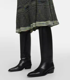 Proenza Schouler Bronco Leather Knee-high Boots