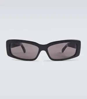 Balenciaga Oversized Rectangle Sunglasses - Black