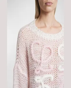Loewe Striped Anagram Knit Sweater