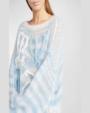 Loewe Striped Anagram Knit Sweater