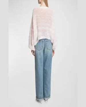 Loewe Striped Anagram Knit Sweater