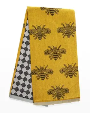 MACKENZIE-CHILDS Queen Bee Woven Dish Towel - One-color
