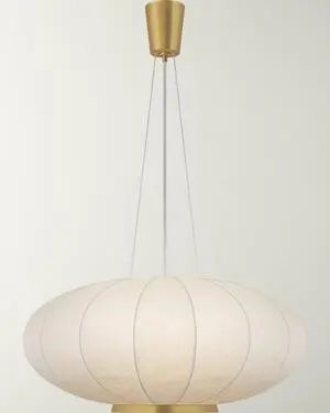 VISUAL COMFORT & CO. Paper Moon Large Hanging Shade Barbara Barry - Soft Brass