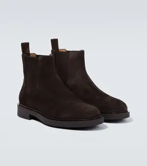 GIANVITO ROSSI Douglas Suede Chelsea Boots - Brown