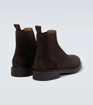 GIANVITO ROSSI Douglas Suede Chelsea Boots - Brown