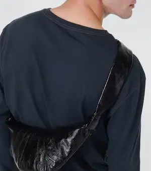 LEMAIRE Small Croissant Shoulder Bag - Black