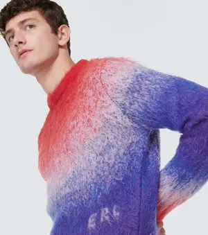 ERL Gradient Mohair-blend Sweater - Multicoloured